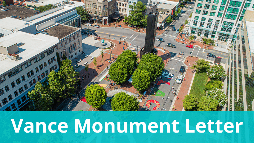 Vance Monument Letter | ArtsAVL