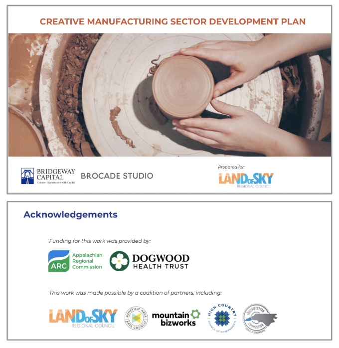 CREATIVE MANUFACTURING SECTOR DEVELOPMENT PLAN | ArtsAVL